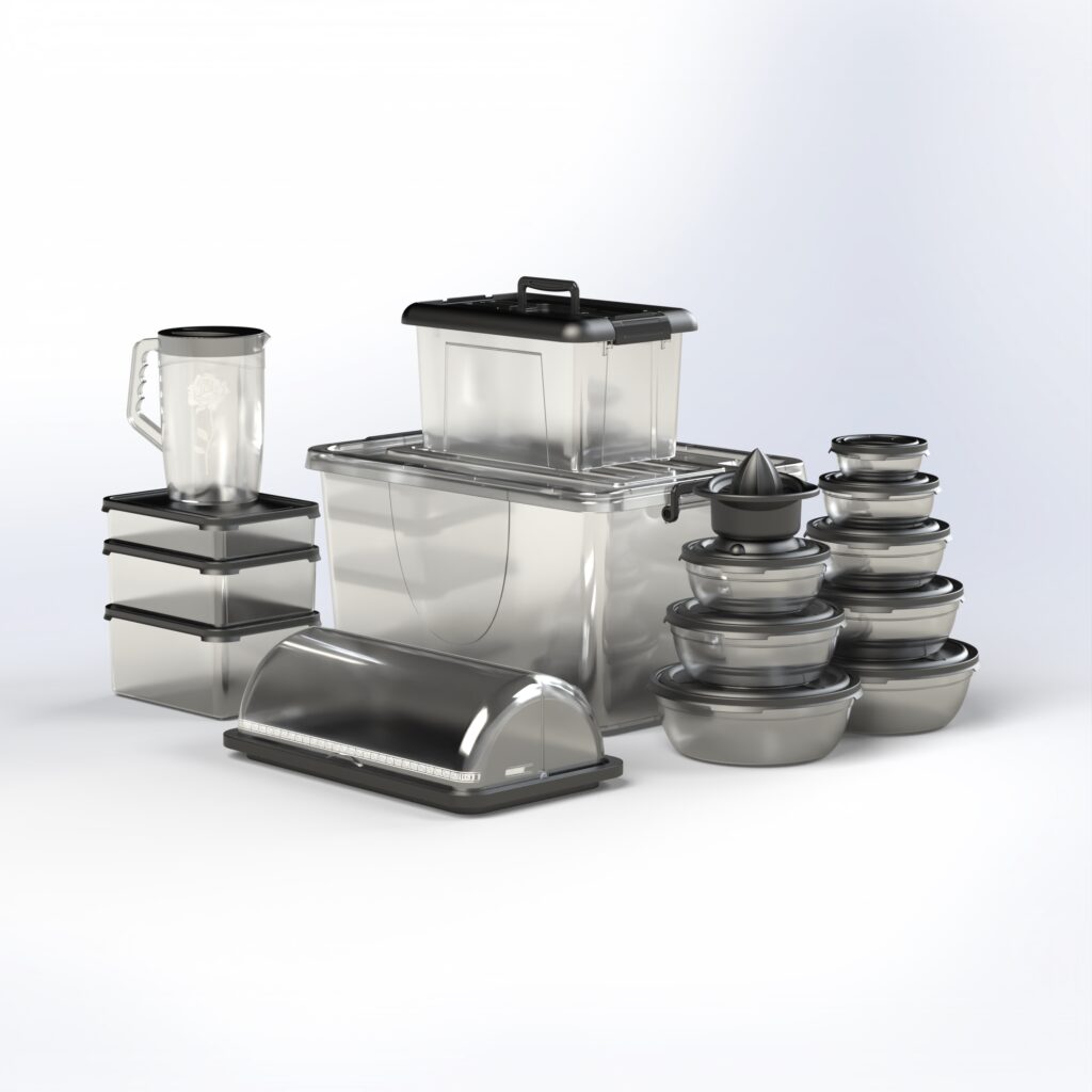 Sofia 16 Pieces Kitchen Set, Easy Storage and Organization – 3MPLAST